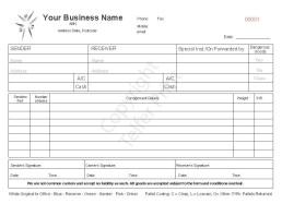 Consignment Note A5-003