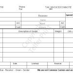 Consignment Notes DL 002