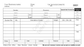 Consignment Notes DL 002
