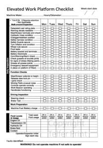 Truck Prestart Checklist Book A4 (Pre-printed)