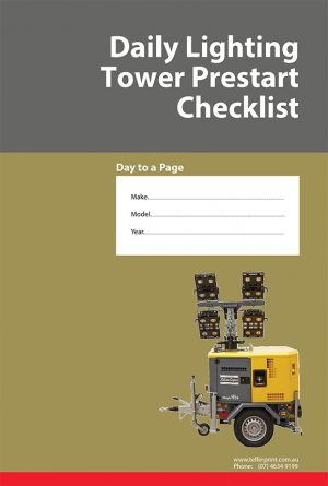 Generator Prestart Book A5 (A day to a Page)