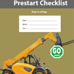 Telehandler Prestart Book A5 (A day to a Page)